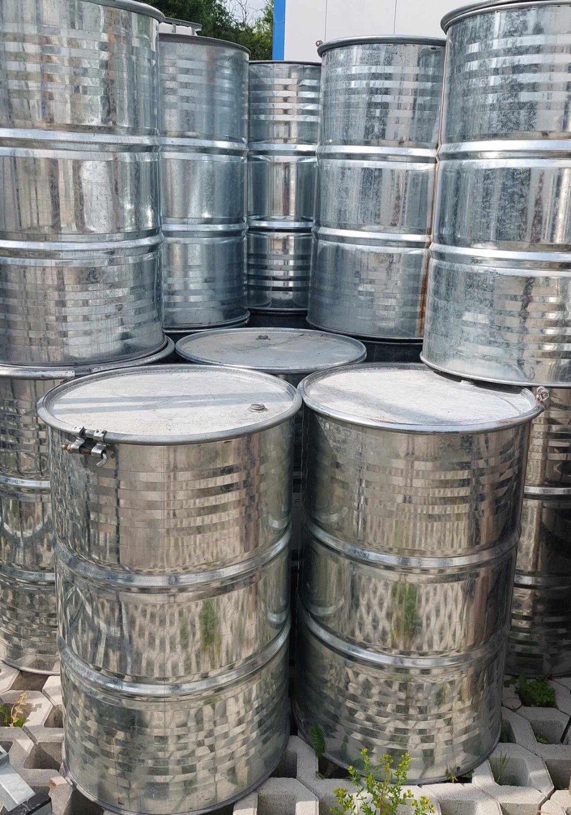 200 l Deckelfass/Stahl-Verzinkt Fass/Metallfass/Ölfass | eBay.de