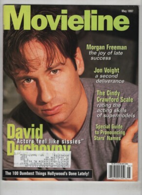 Movieline Mag David Duchovny Morgan Freeman Jon Voight May 1997 ...
