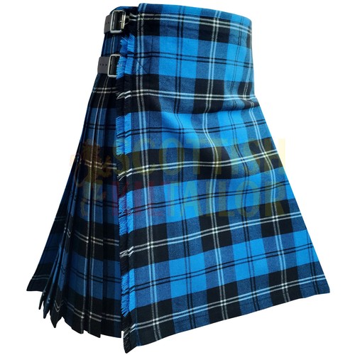 Scottish Handmade Traditional Ramsay Blue Ancient Tartan Kilt Custom ...