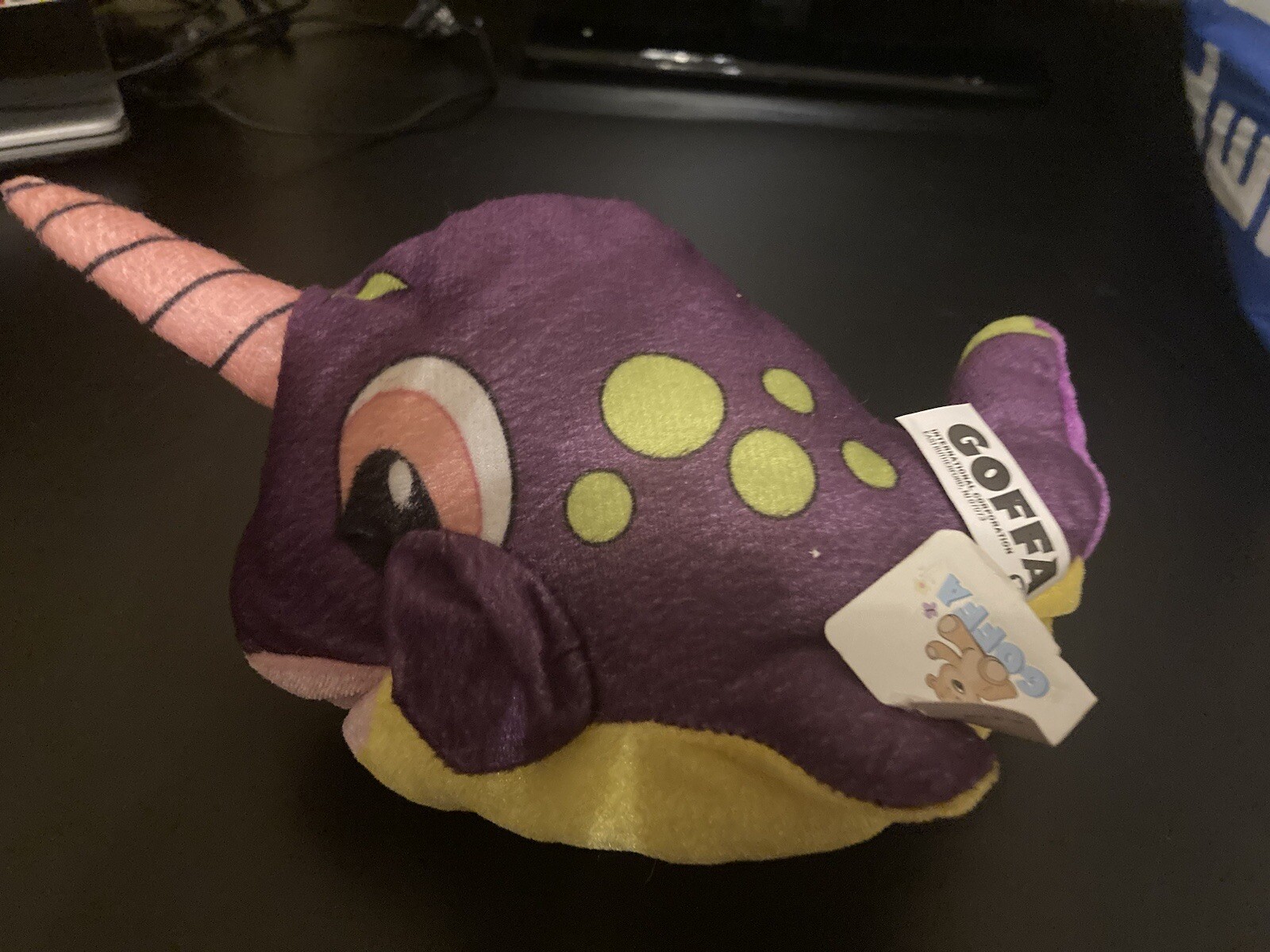 Goffa Purple Narwhal Whale 9" Plush Stuffed Animal Toy | eBay