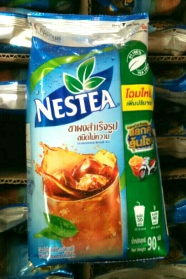 NESTEA Unsweetened Thai Mix Instant Iced Instant Tea Powder No Sugar 90 ...