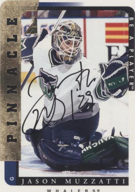 1996-97 Pinnacle Be A Player - Jason Muzzatti #131 Autographs (AU) for ...