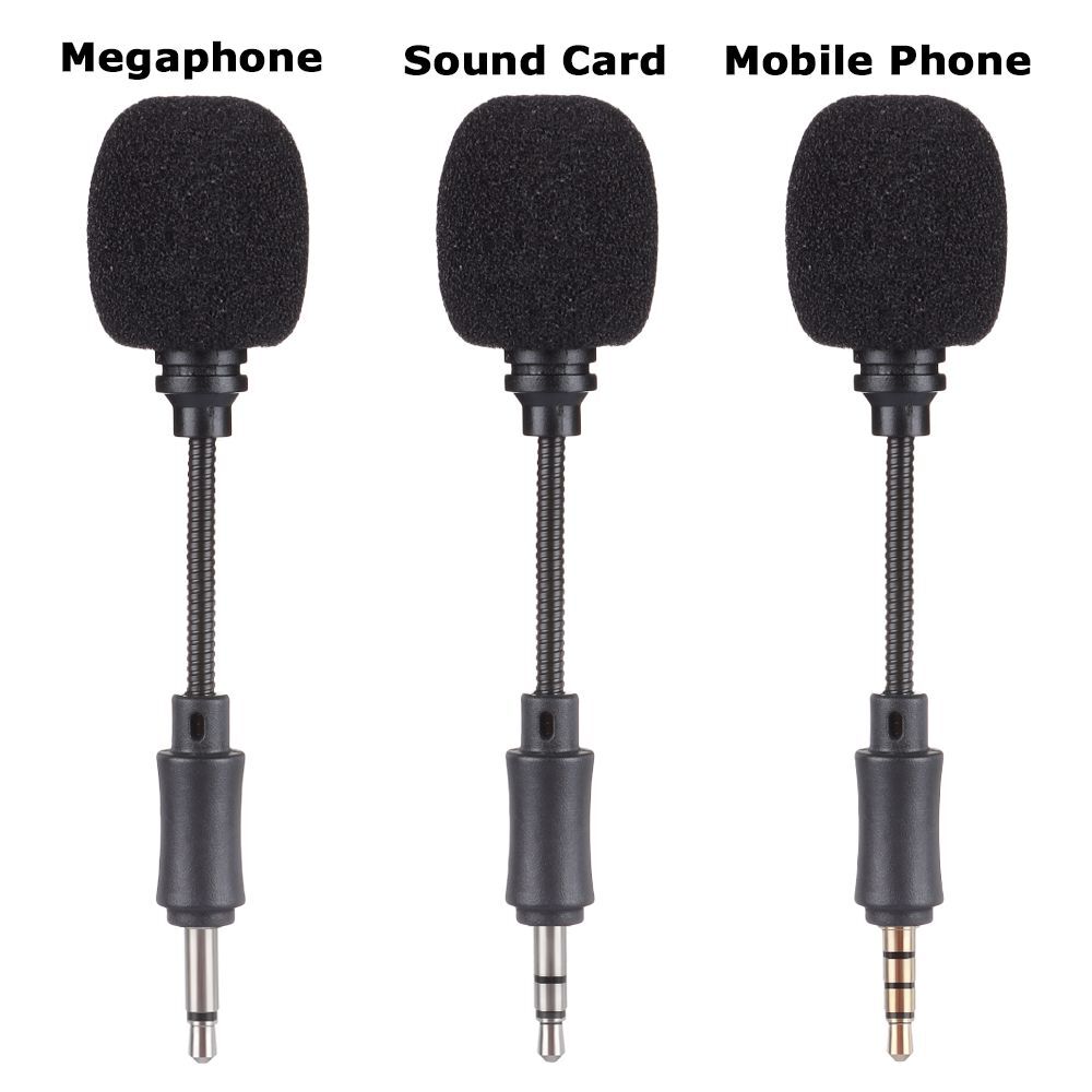 Card Smartphone Stereo Mic Interview Microphone Recording Mini Jack ...