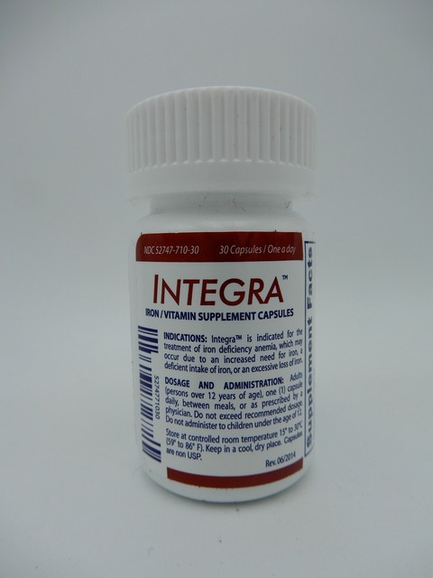 Integra Iron & Vitamin Supplement Capsules 30ct 352747710309s1316 for ...