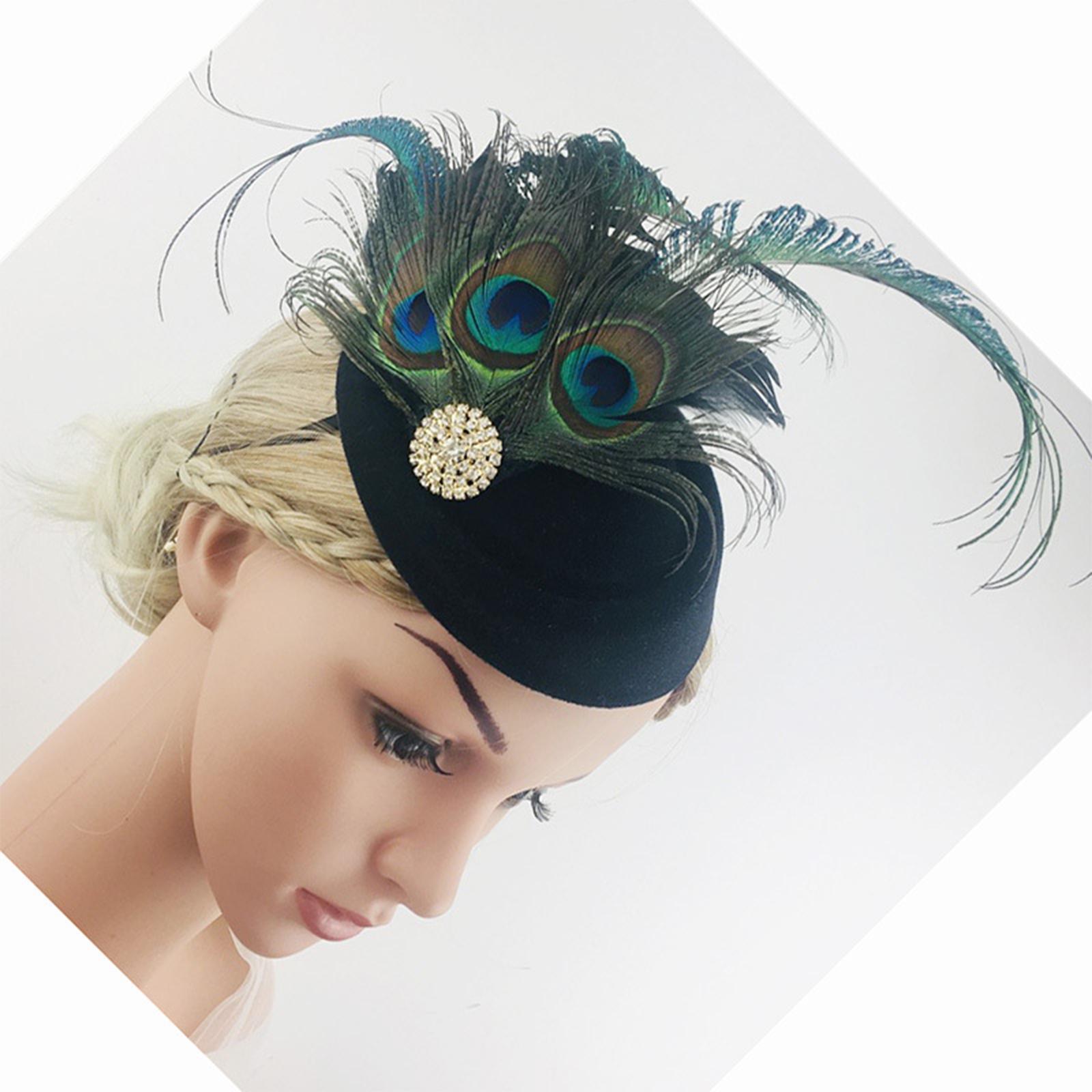 Elegante Feder Fascinators Hut Derby Hut Dekoration Kopfbedeckung | eBay.de