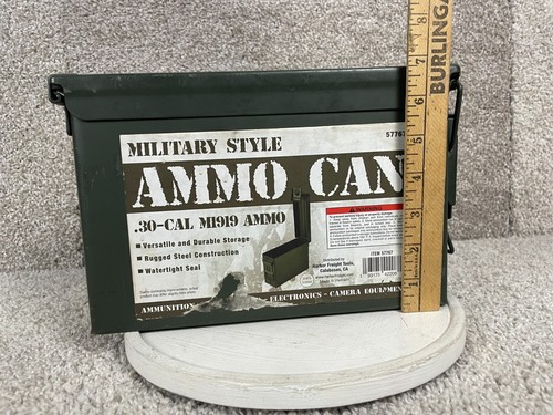 Harbor Freight Tools Military Style Ammo Can Storage Box .30-CAL M1919 ...