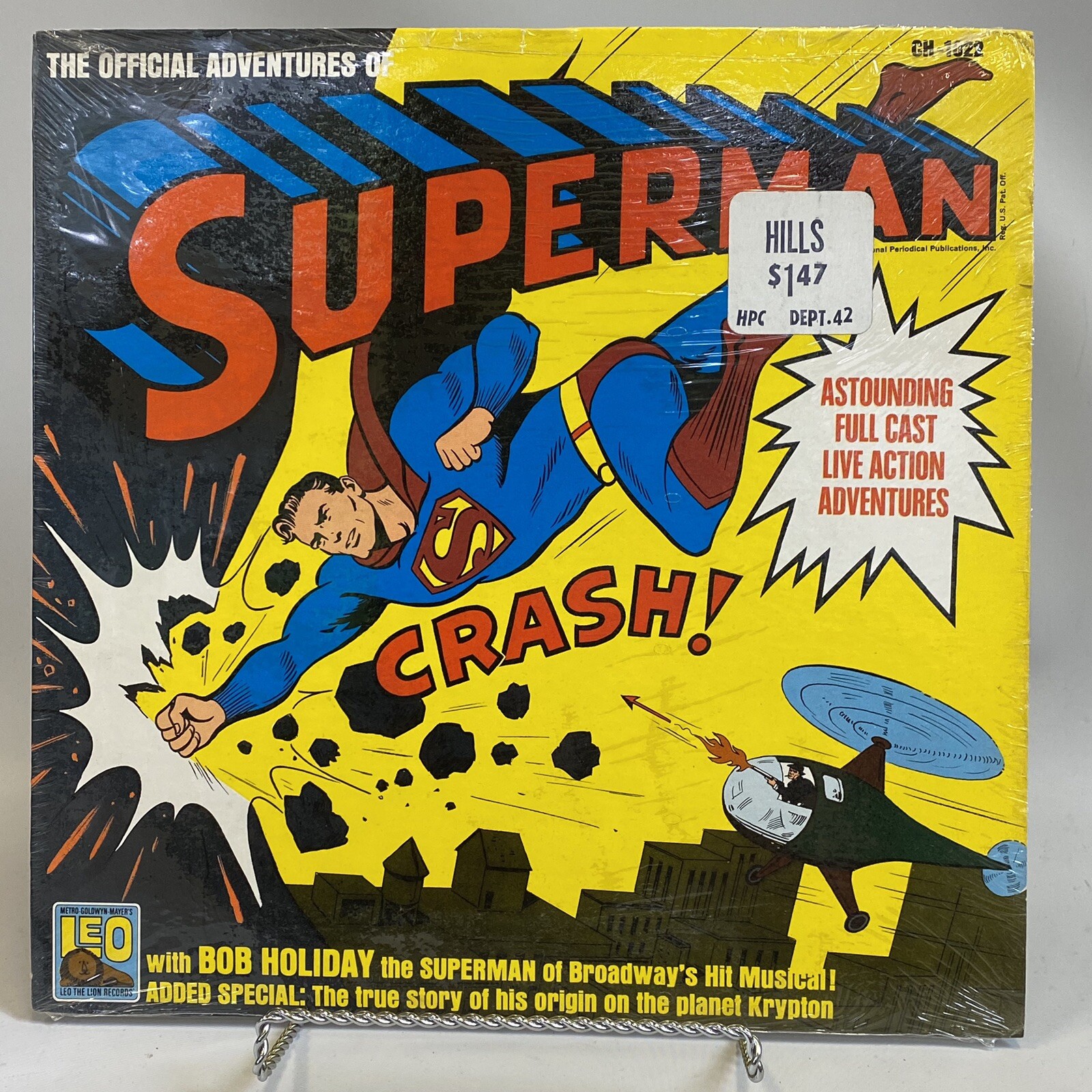 The Official Adventures Of Superman LP Vinyl Record 1966 Full Cast Live ...