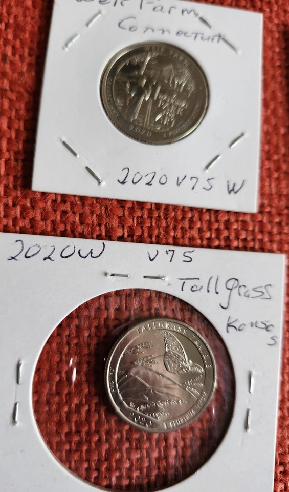 🔥 2020 W V75 Quarters – 5 Coin Set • Circulated • West Point Mint 🔥 | eBay