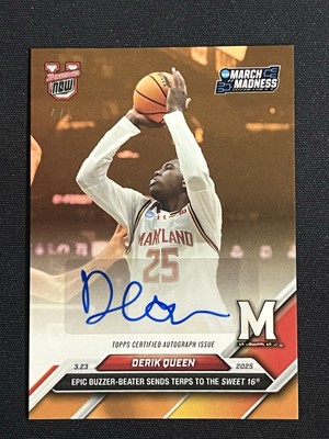 2024-25 Bowman U Now DERIK QUEEN #98B Autograph 4/5 SSP | eBay
