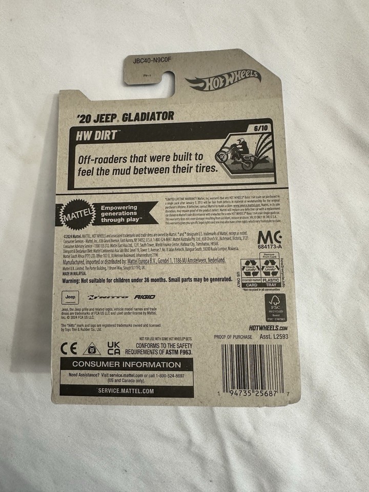 Hot Wheels Super Treasure Hunt ‘20 Jeep Gladiator | eBay