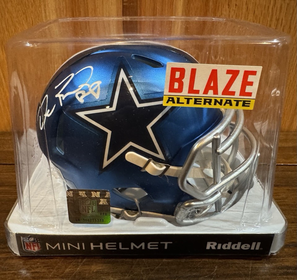 Dez Bryant Autographed Dallas Cowboys Blaze Mini Helmet RARE Witness ...
