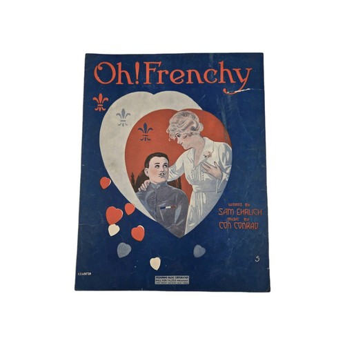 1918 Antique Sheet Music Oh! Frency Sam Ehrlich Con Conrad EE Walton ...