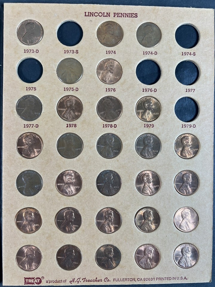 Complete Lincoln Wheat Penny Cent Collection Album 1946 Set | eBay