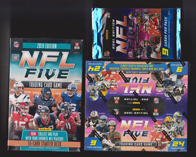 Panini NFL 5 Lot -- One 2019 Starter deck and one 2021 Booster box and ...
