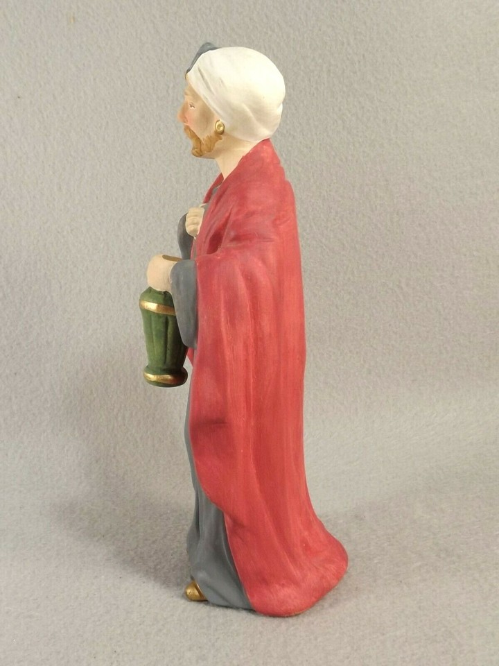 Homco Nativity King Standing 5207 Red Coat 7.50 inches tall Sticker ...
