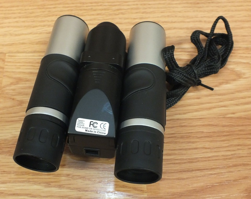 Genuine Zina BinoPix 10x25 Binoculars With Digital Camera + USB Cord ...