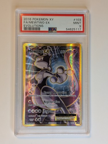2016 Pokémon XY Evolution Mewtwo EX Full Art 103/108 PSA 9 Mint | eBay