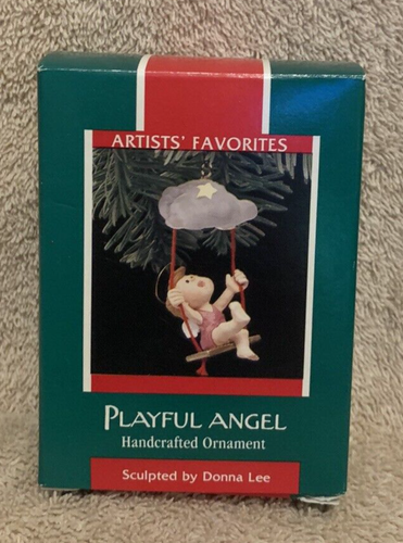 1989 Hallmark Keepsake Playful Angel On Swing Ornament - New | eBay