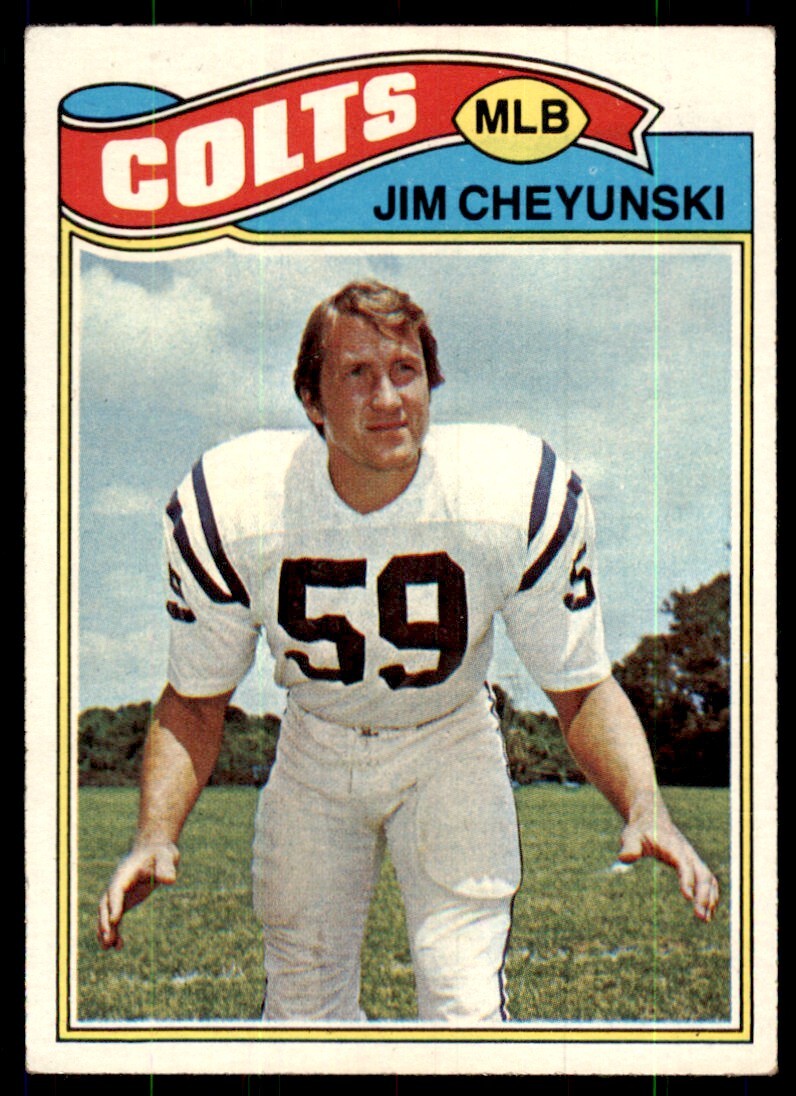 1977 Topps Jim Cheyunski Football Card Baltimore Colts #312 | eBay