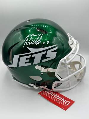 Justin Fields Autographed Full Size NY Jets Speed AUTHENTIC Helmet ...