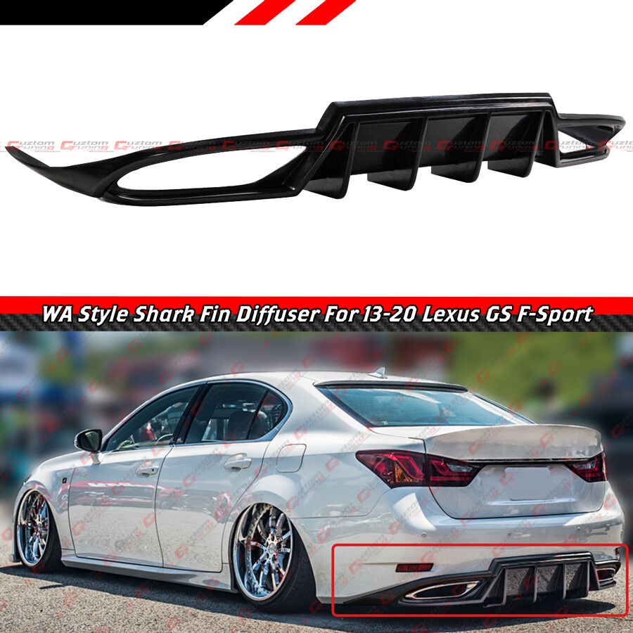 For 2013-2020 Lexus GS300 GS350 F Sport WA Style Shark Fin Rear Bumper ...