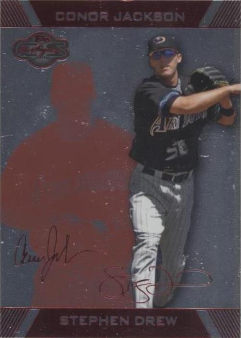 2007 Topps Co-Signers - Stephen Drew, Conor Jackson #36 Silver Red /199 ...