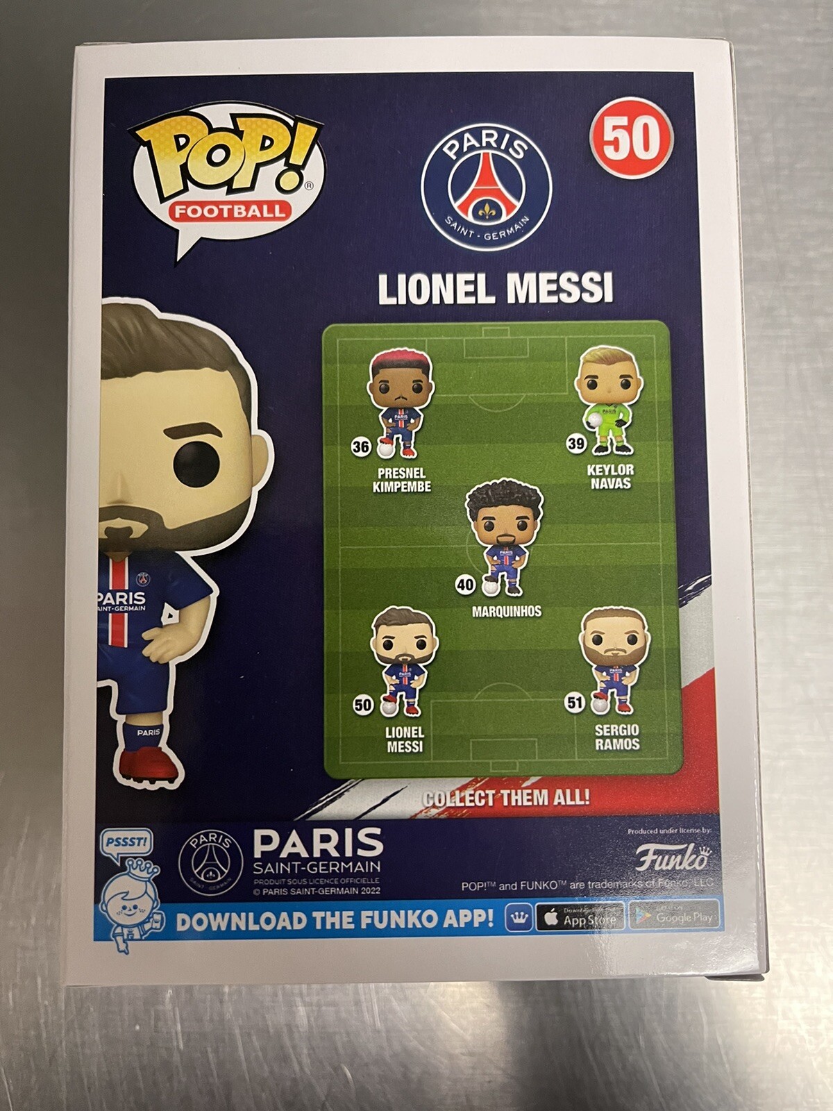 Lionel Messi Funko Pop W/ Pop Protector Paris Saint Germain In Hand ...