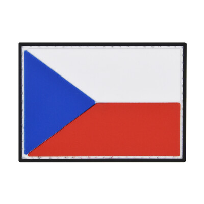 Czech Republic Flag Patch PVC Removable Emblem Full Color Patches for Morale | eBay