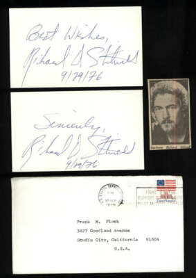 Richard Stilwell Baritone 2 Signed 3" x 5" Index Card | eBay