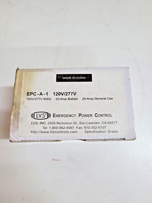 LVS Inc, EPC-A-1 BALLAST , 20 AMP, 120/277VAC, S/N 3324629 ~ NEW OLD ...