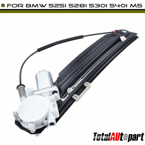 Power Window Regulator Assembly w/Motor for BMW E39 525i 530i 540i M5 ...
