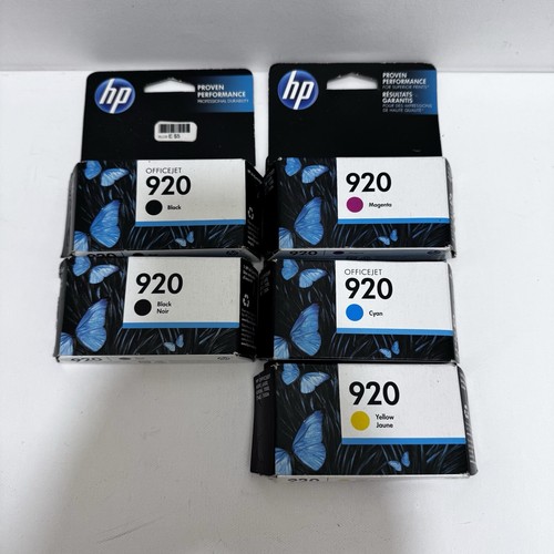 GENUINE HP 920 Ink Cartridges Black Magenta Cyan Yellow NEW Expired ...