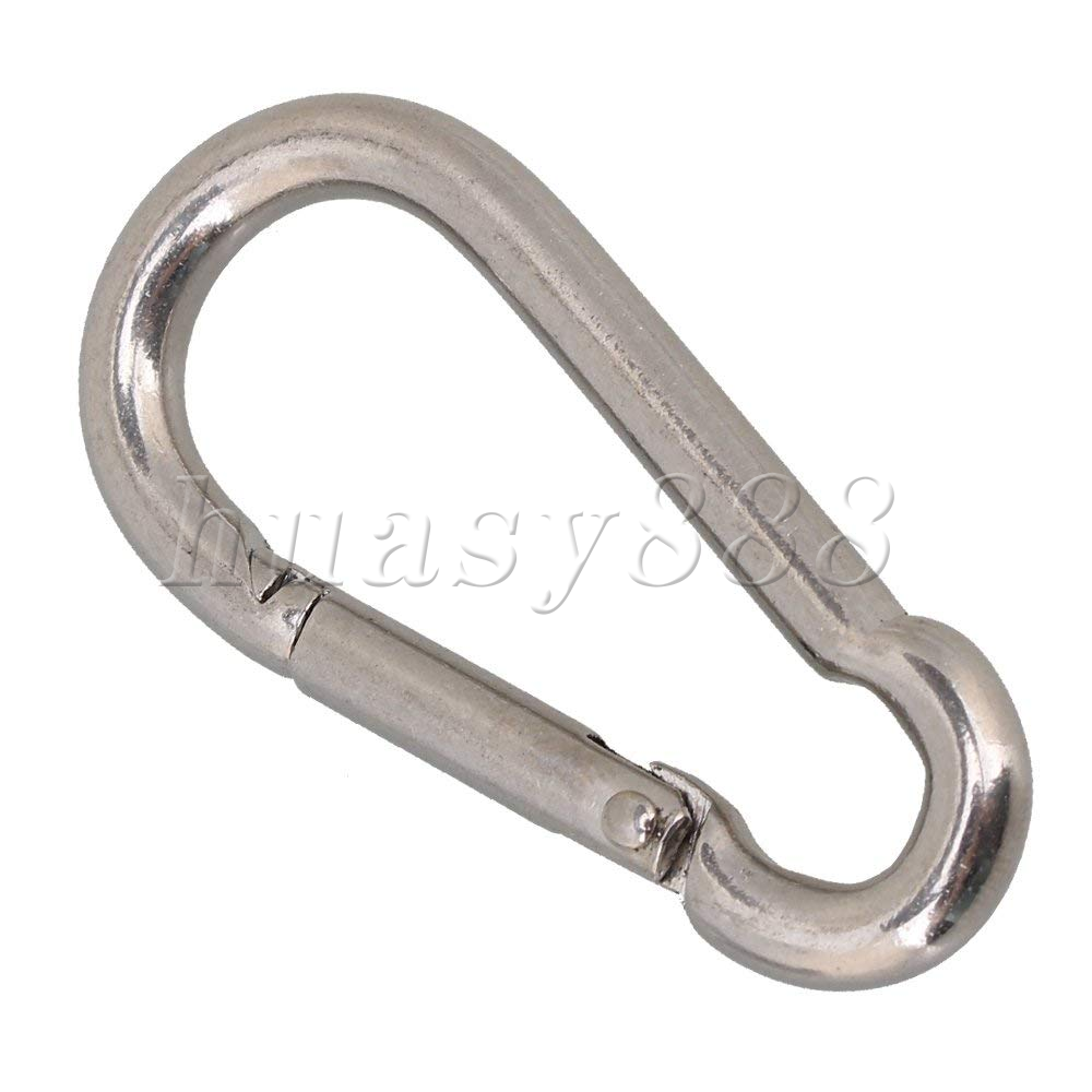 5PCS Stainless Steel Spring Snap Quick Link Lock Ring M5 50mm | eBay