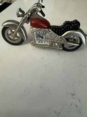 Timex Motorcycle Shaped Desk Top Clock " Beautiful Collectible Item ...