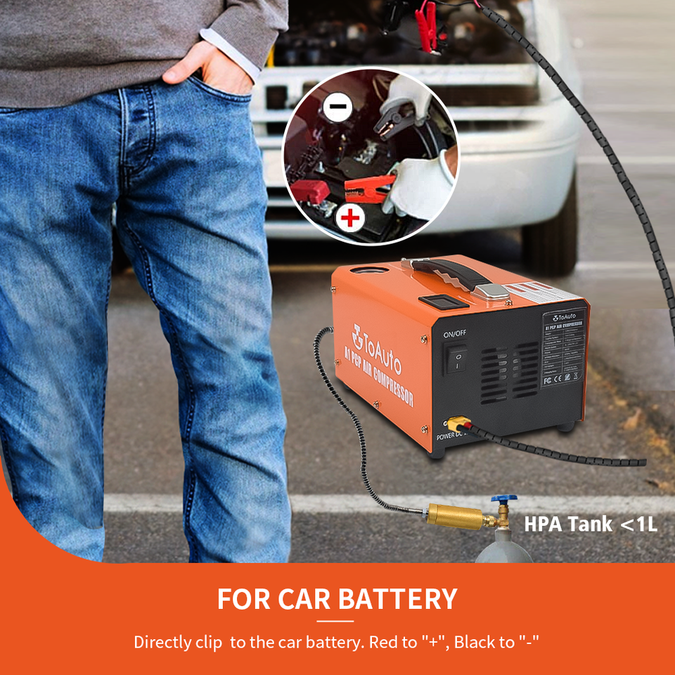 TOAUTO PCP Air Compressor 30MPA 220V High Pressure Airgun Rifle ...