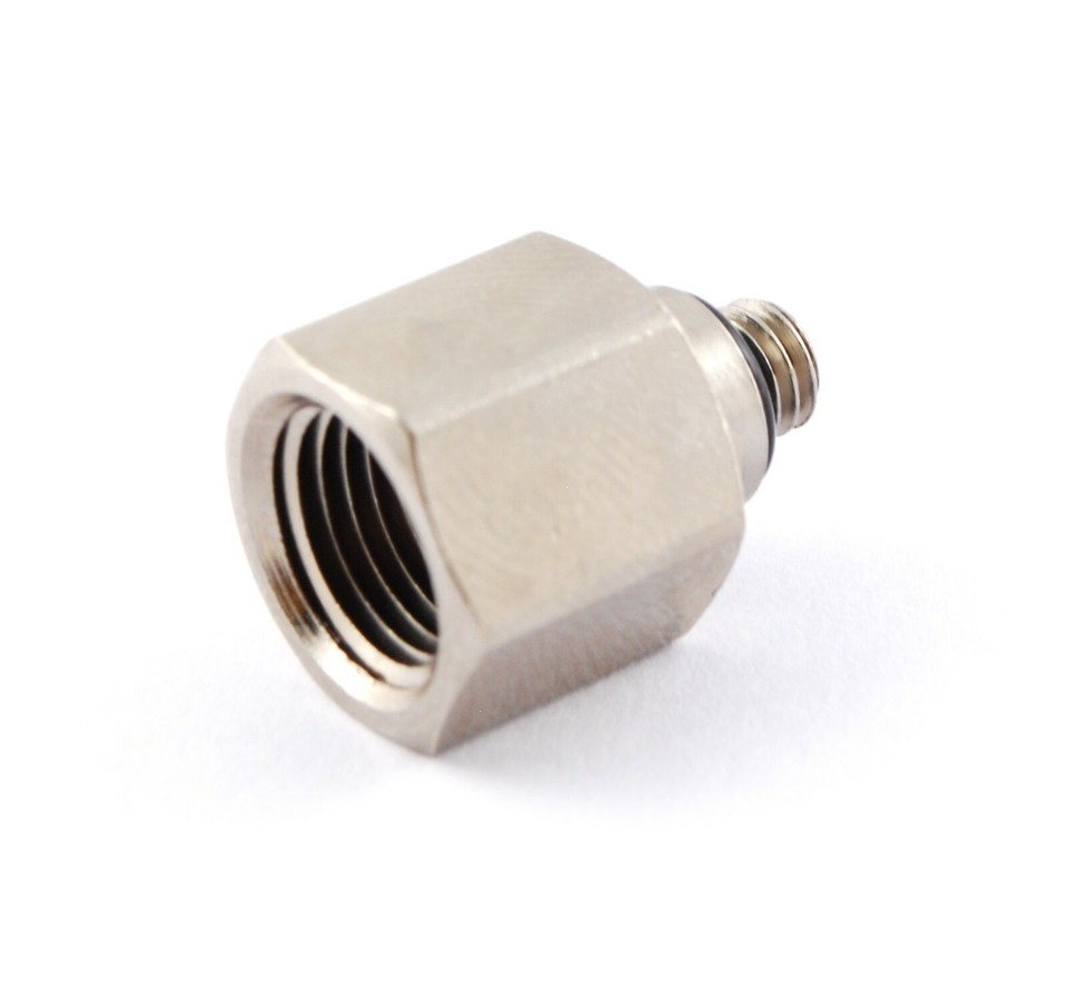 1pc 1/8" NPT Female to M5 Male Pipe Adapter Nickel Plated MettleAir ...