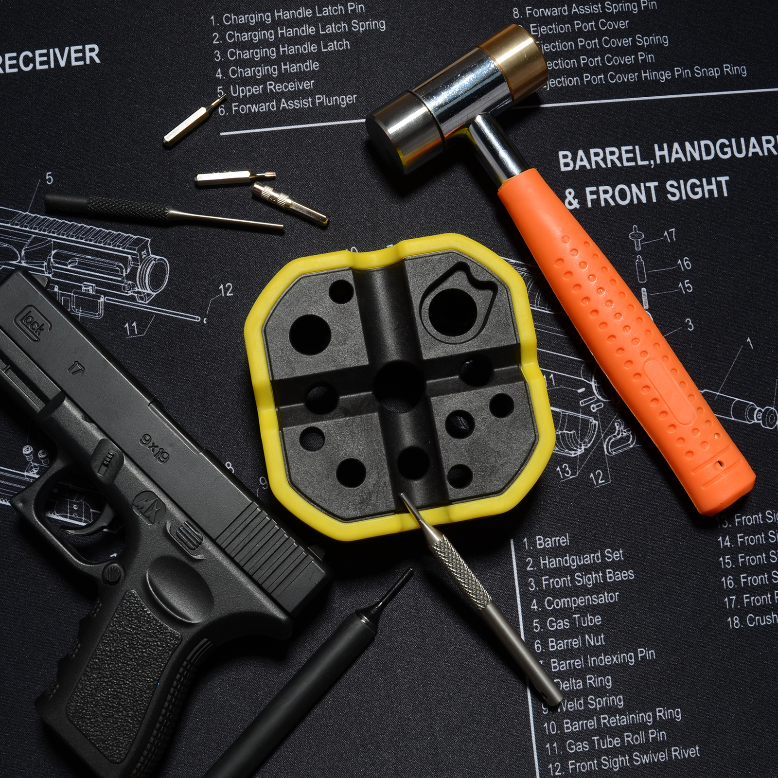 Magnetic Universal Gunsmith Bench Block Gun Maintenance Armorers Block ...