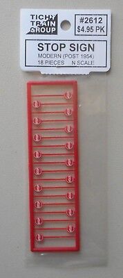 Modern Stop Signs N SCALE LAYOUT DIORAMA TICHY TRAINS 2612 | eBay