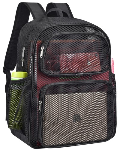 Mesh Backpack Heavy Duty Big Mesh Bag Large Capacity for Travel Beach ...