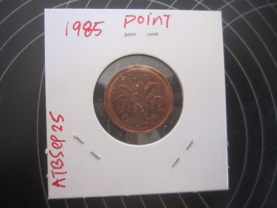 Canada 1985 Pointed 5 Small 1 Cent Rare ~ see photos ~ nice coin | eBay