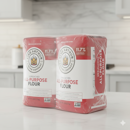 (2 Pack) King Arthur Unbleached All-Purpose Flour - 5 lb Bag, Non-GMO ...