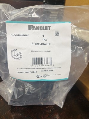 FRBC4X4LBL (Panduit) FiberRunner 4"QuickLock Coupler (Black) | eBay