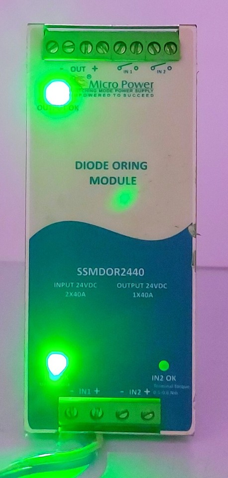 Micro Power SSMDOR2440 Diode Oring Module Redundant Power Supply 24VDC ...