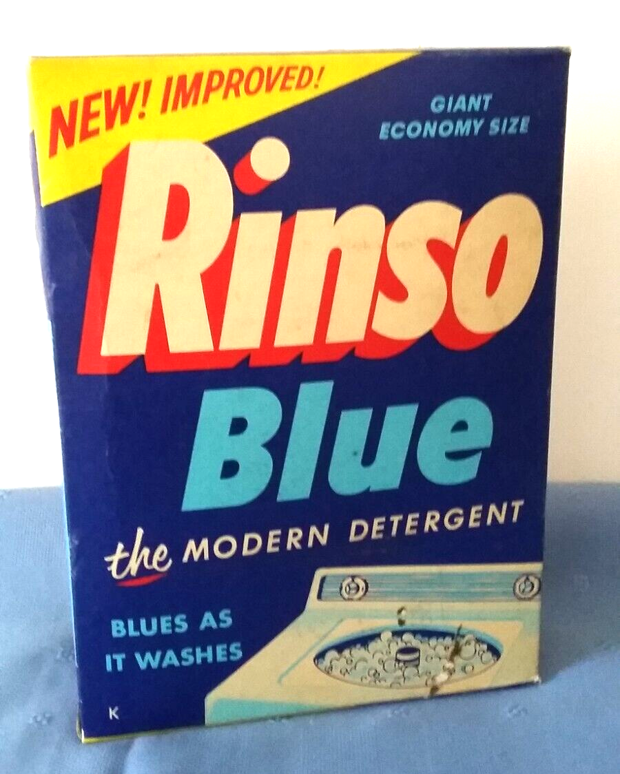 Vtg NOS Rinso Blue Laundry Detergent Giant Economy Size | eBay