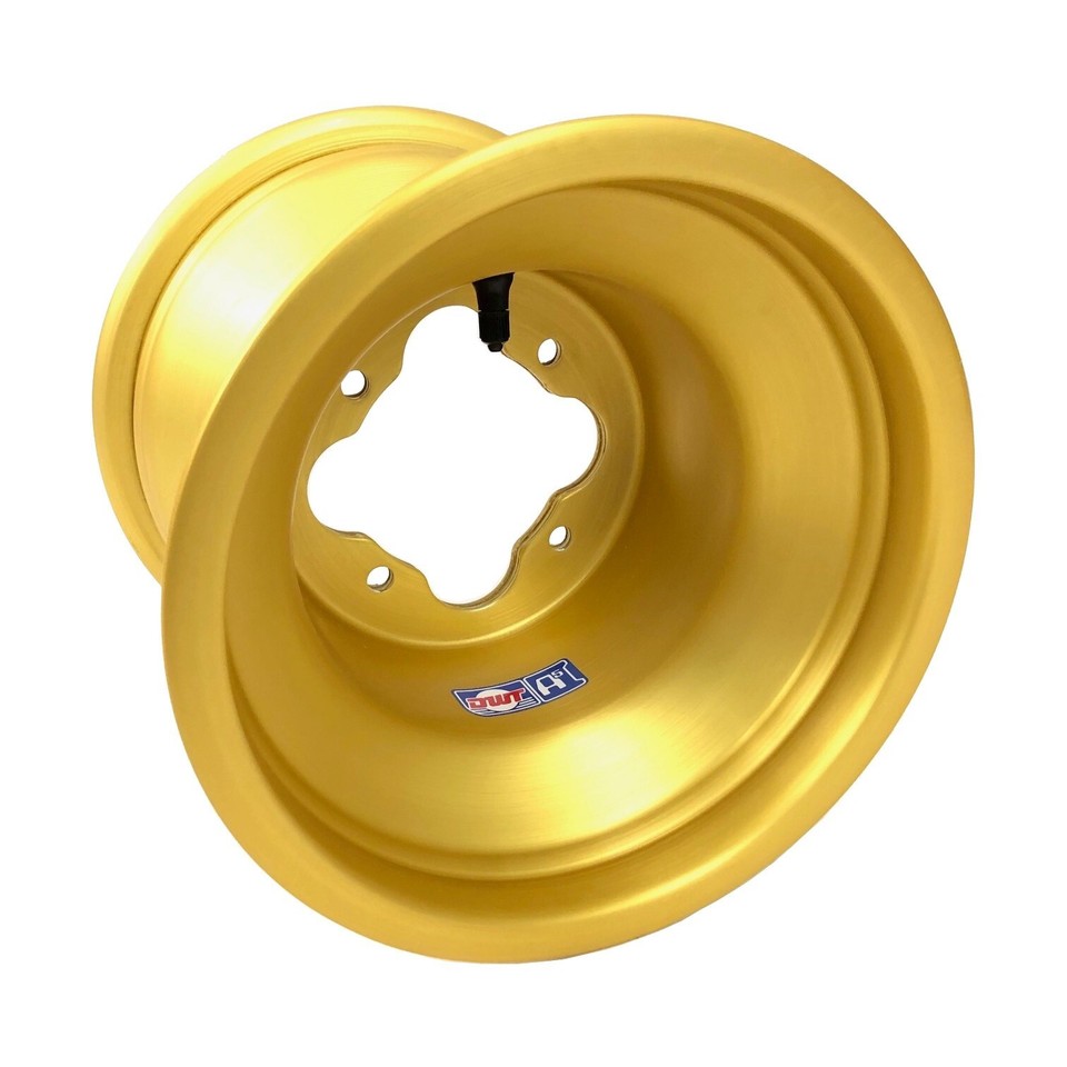 DWT Gold A5 10" Front & 9" Rear Rims Wheels Yamaha Raptor 700 YFZ450 R ...