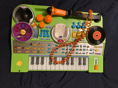 VTech KidiJamz Music Player Studio- Neon Green Keyboard & MP3 Removable ...