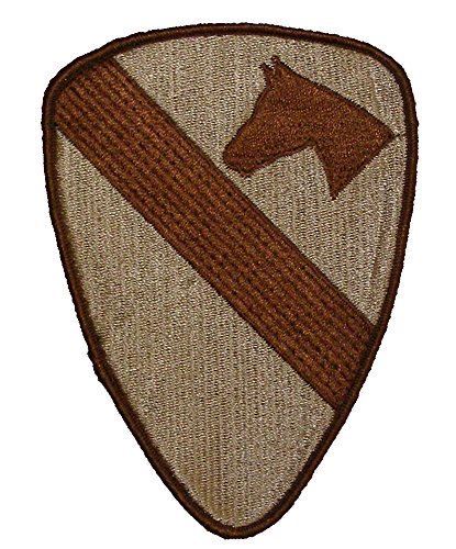 US ARMY FIRST 1ST CAVALRY CAV DIVISION PATCH REGULATION SIZE DESERT TAN ...