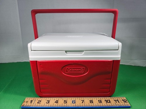 Coleman Flip-lid Mini Cooler 5 Quart Red For Lunch or Snacks or Drinks ...