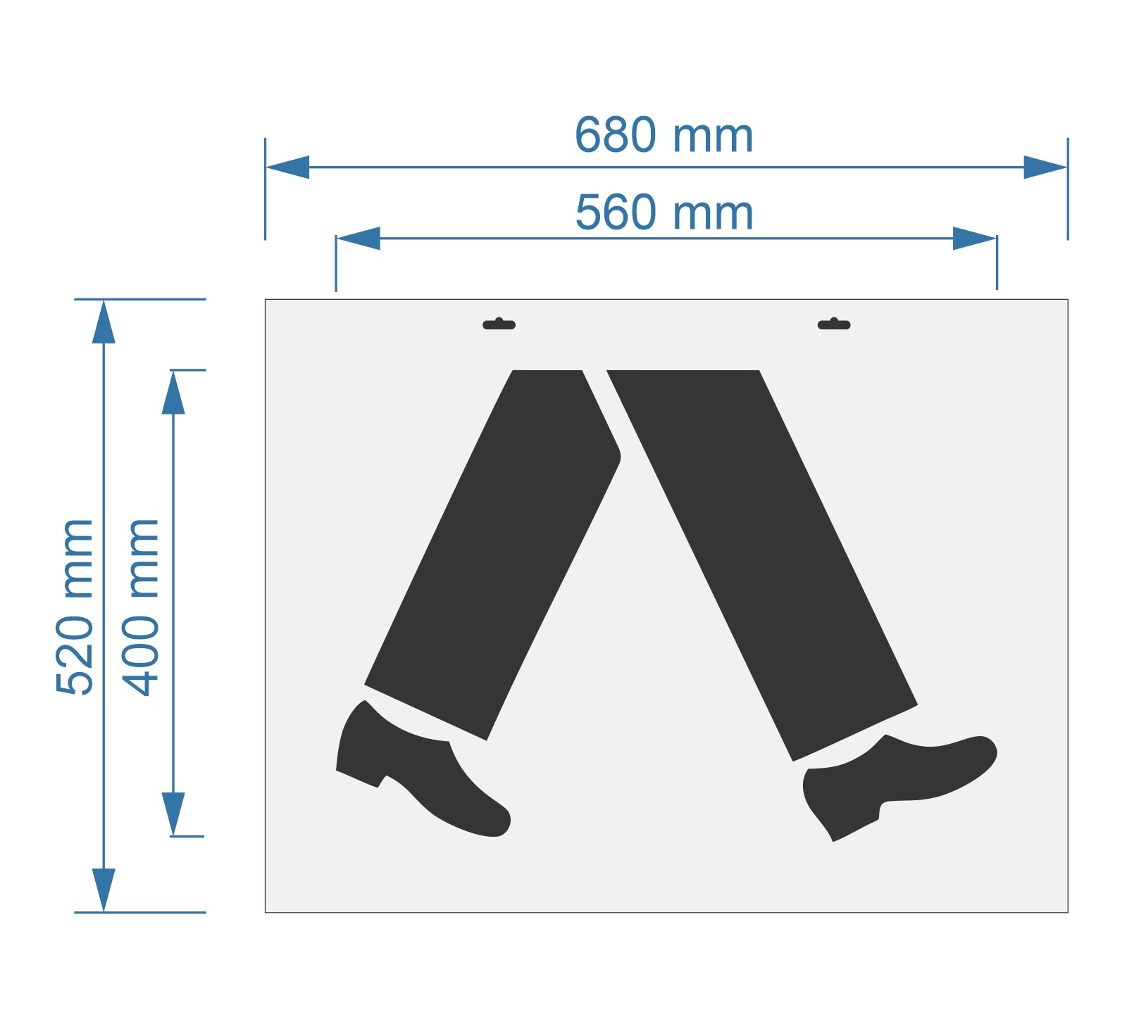 Walkway Stencil / Pedestrian Walking Symbol Stencil | eBay Australia