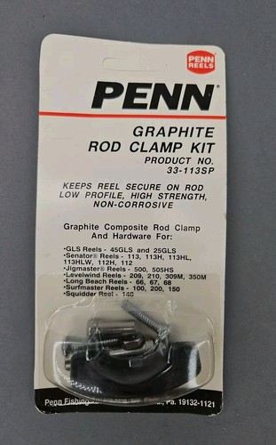 PENN REEL PART 33-113SP (1) Rod Clamp Kit W/Hardware - Graphite NEW ...